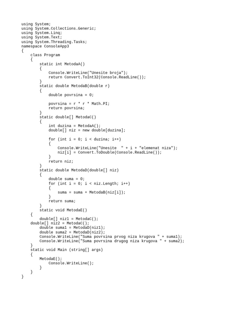 Povrsina Kruga | PDF