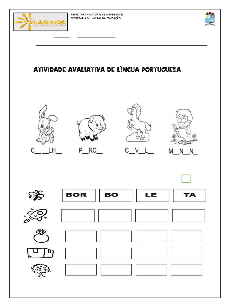 ATIVIDADE AVALIATIVA LP | PDF
