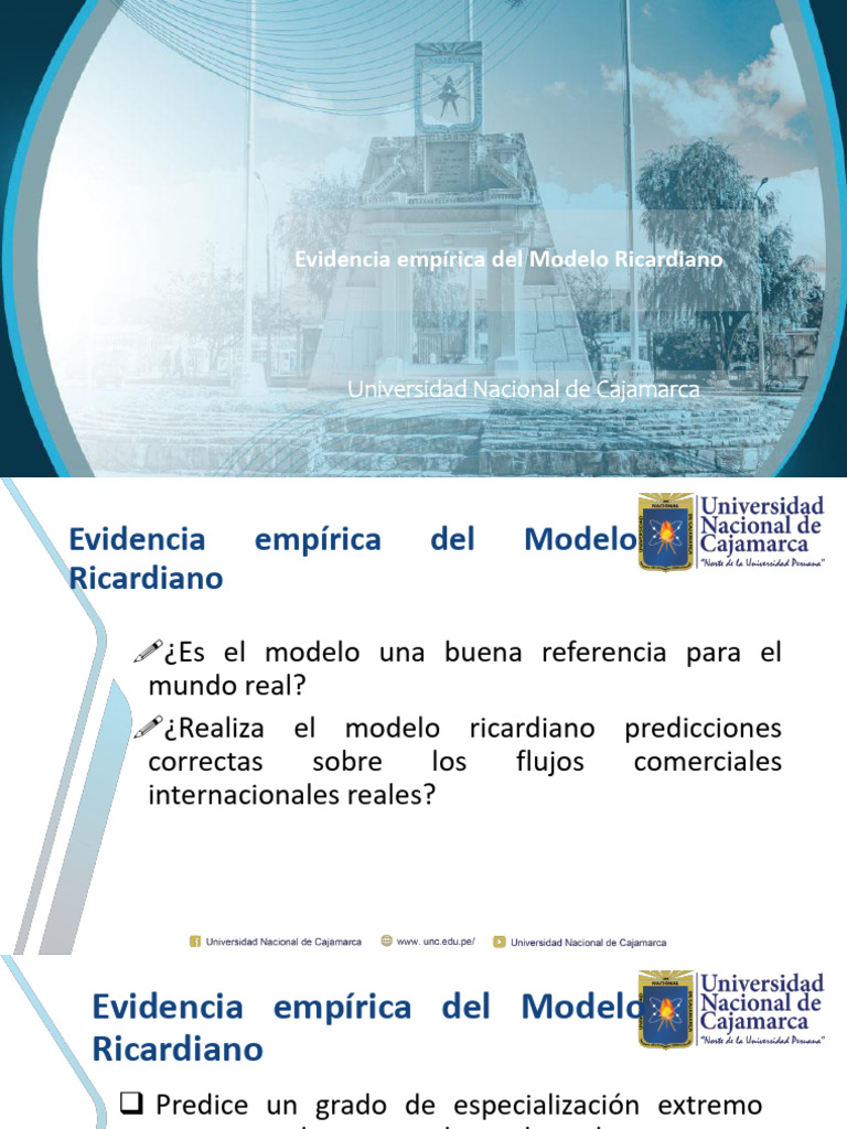 Evidencia Empírica Del Modelo Ricardiano | PDF