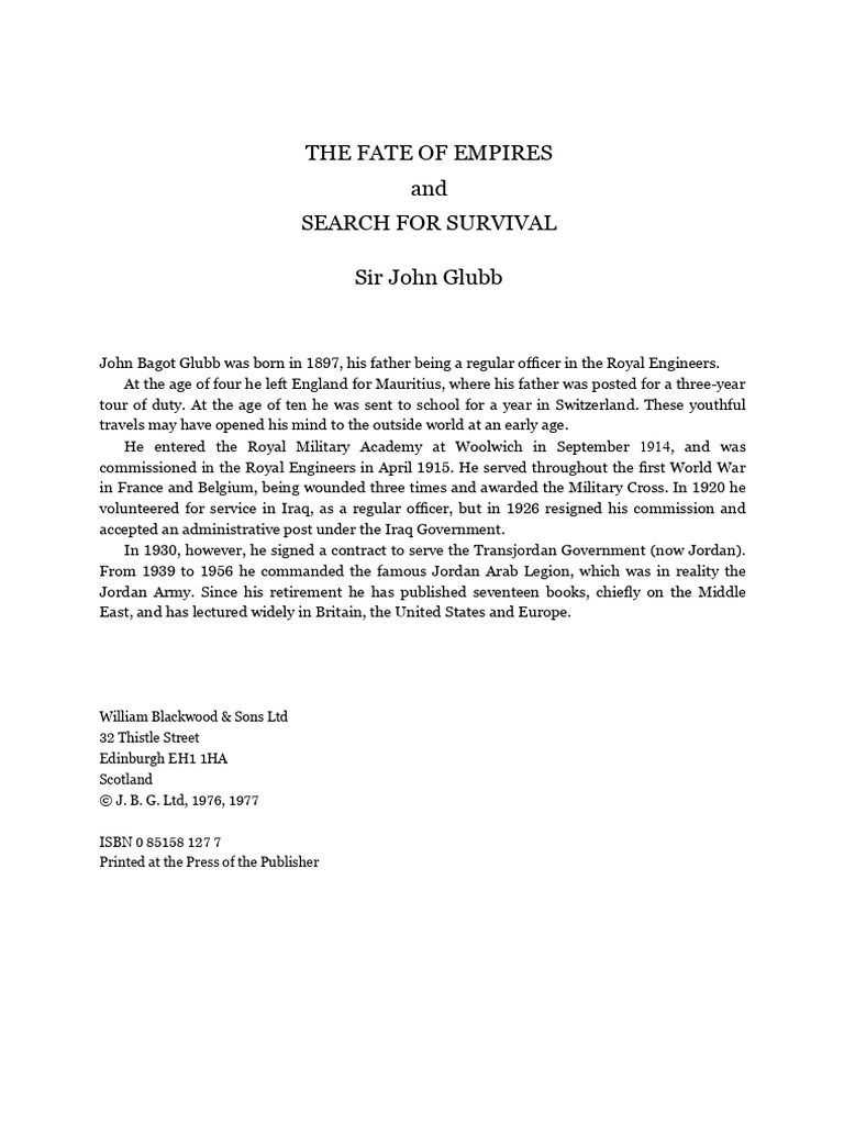 The Fate of Empires: Historical Patterns | PDF | Social Science | History