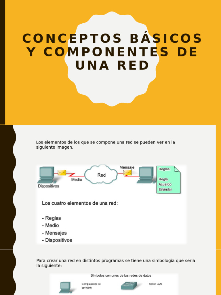 Conceptos Básicos y Componentes de Una Red | PDF