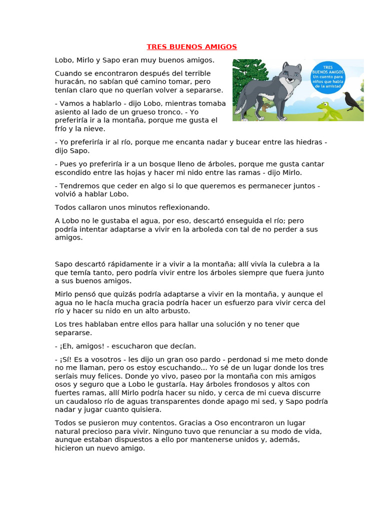 Tres Buenos Amigos | PDF