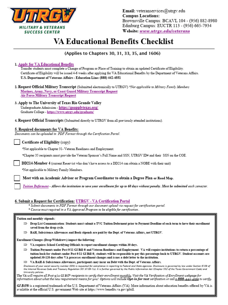 MVSC Checklist - July 2024 | PDF