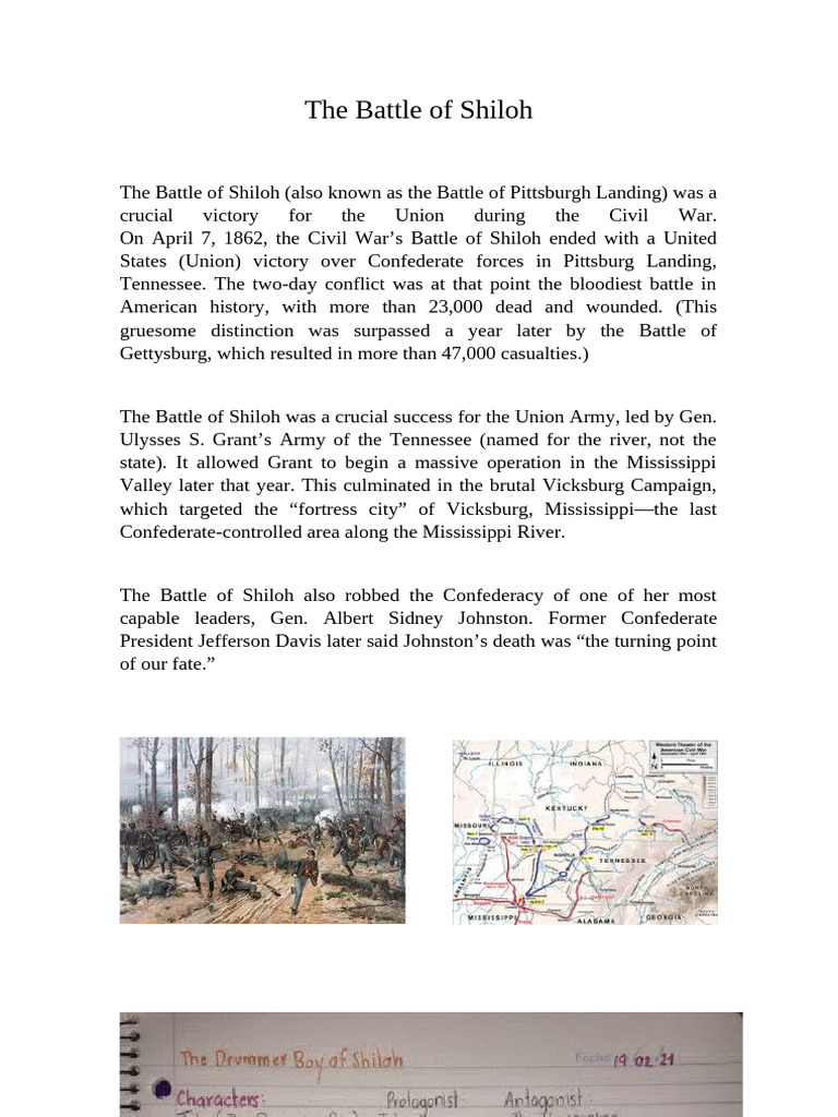 The Battle of Shiloh | PDF