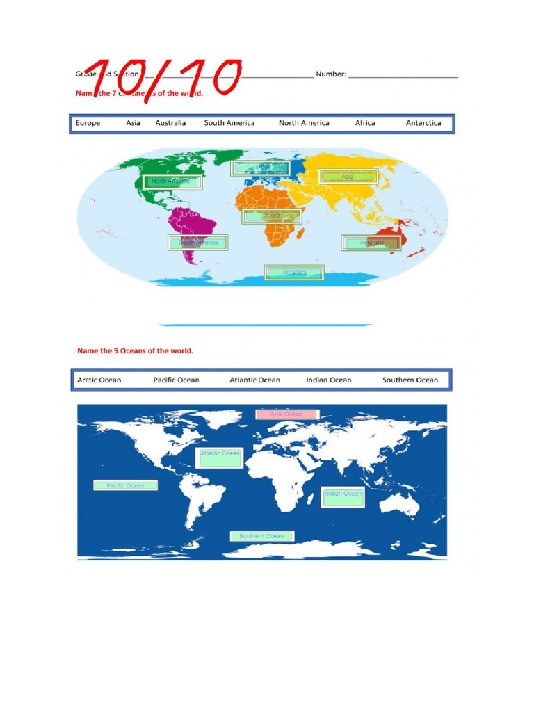 Worksheet 6 - Geography | PDF