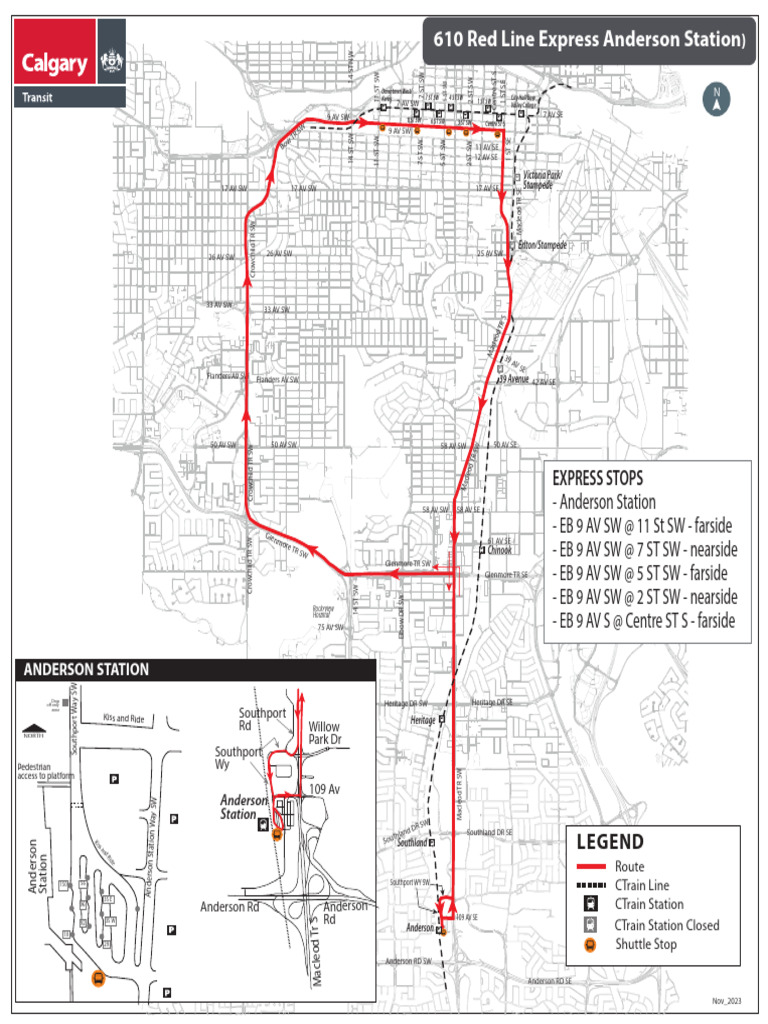 610 Red Line Express Anderson Station | PDF | Transport Infrastructure ...