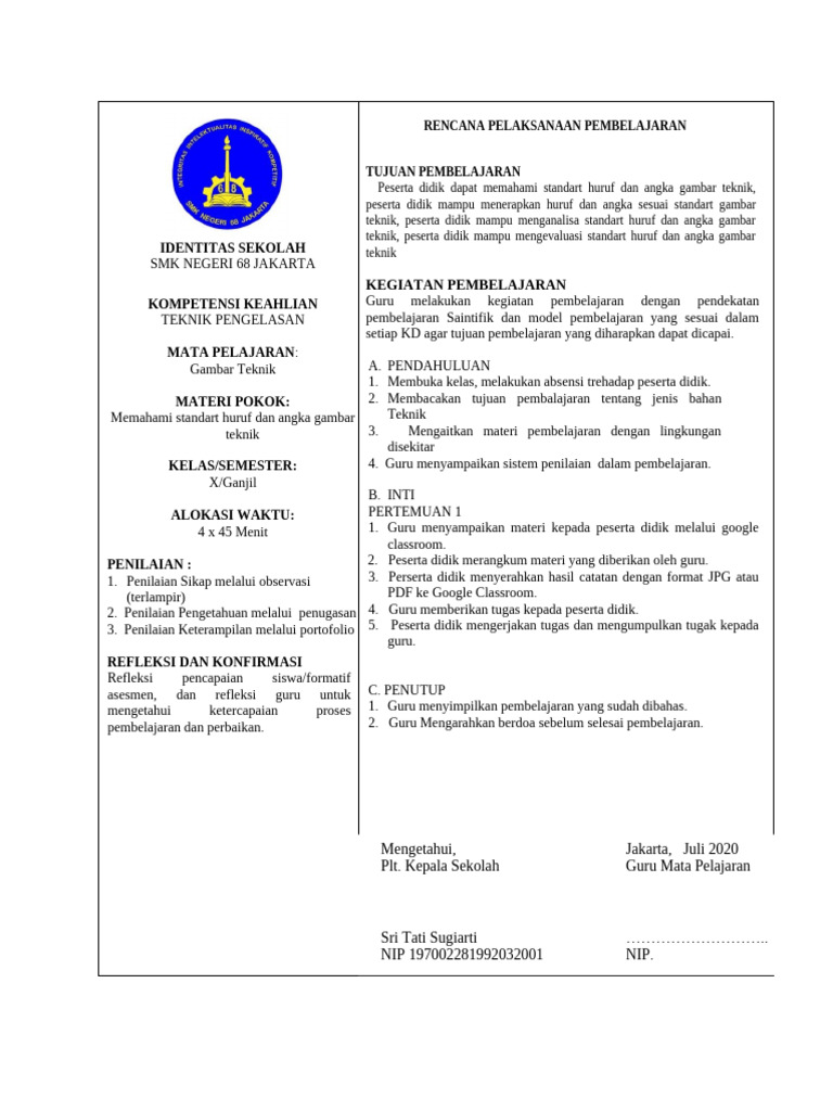 KD.3.3 - Memahami Standart Huruf Dan Angka Gambar Teknik | PDF