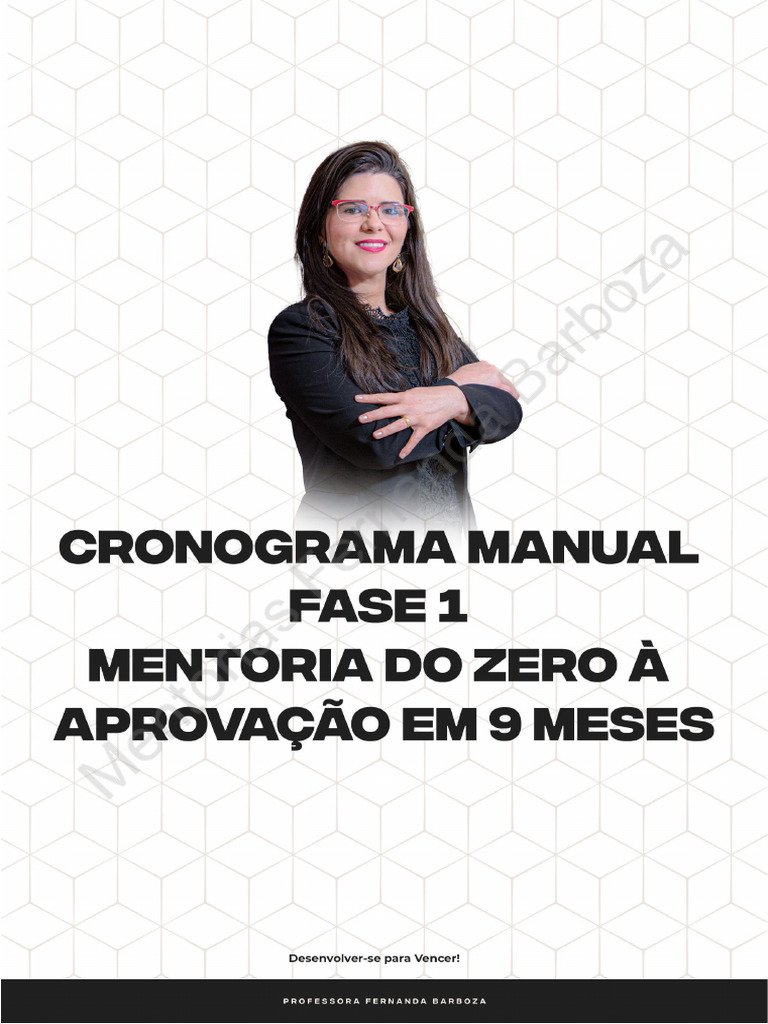 Cronograma Mentoria Do Zero Fase 1 | PDF