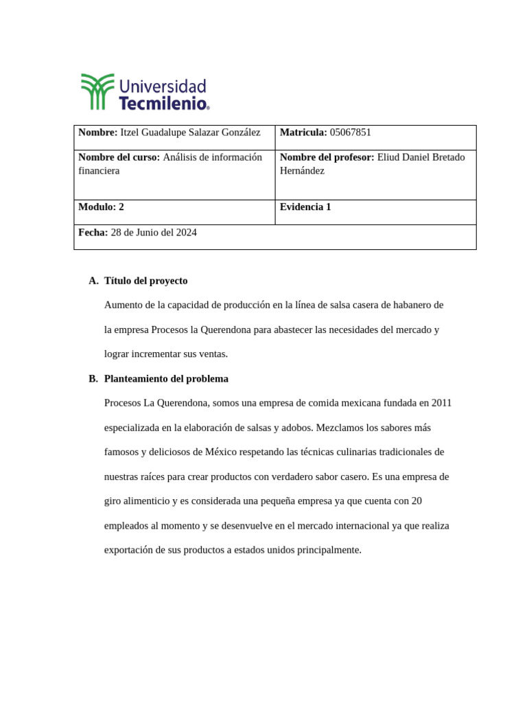 Evidencia 1 Administracion de operaciones | PDF