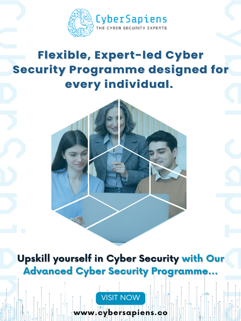 Cybersapiens Cybersecurity Training Program For Working Professional Brochure | PDF