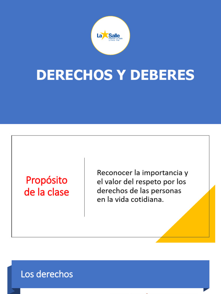 Derechos y Deberes | PDF