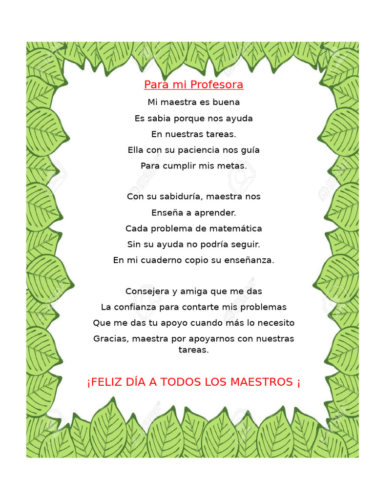 dIA DEL MESTRO | PDF