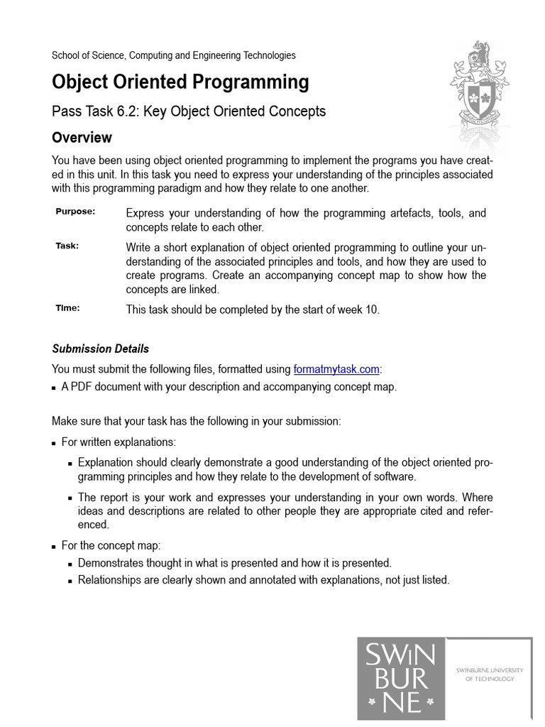 6.2P - Key Object Oriented Concepts | PDF