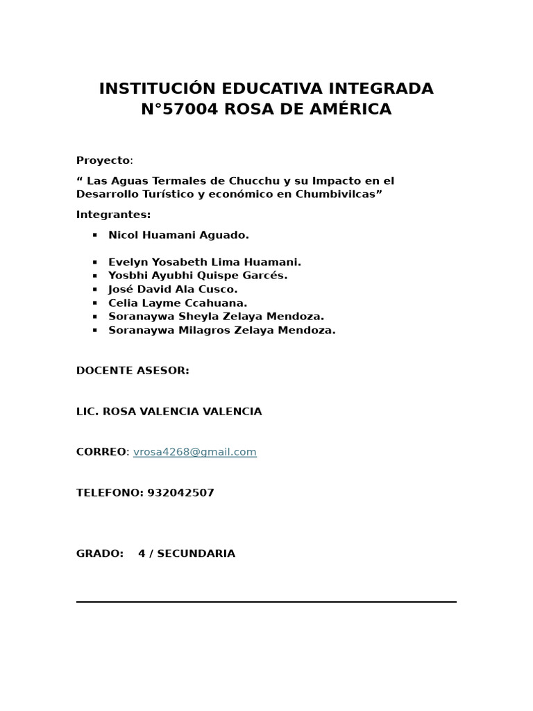 Proyecto de CCSS 2 | PDF