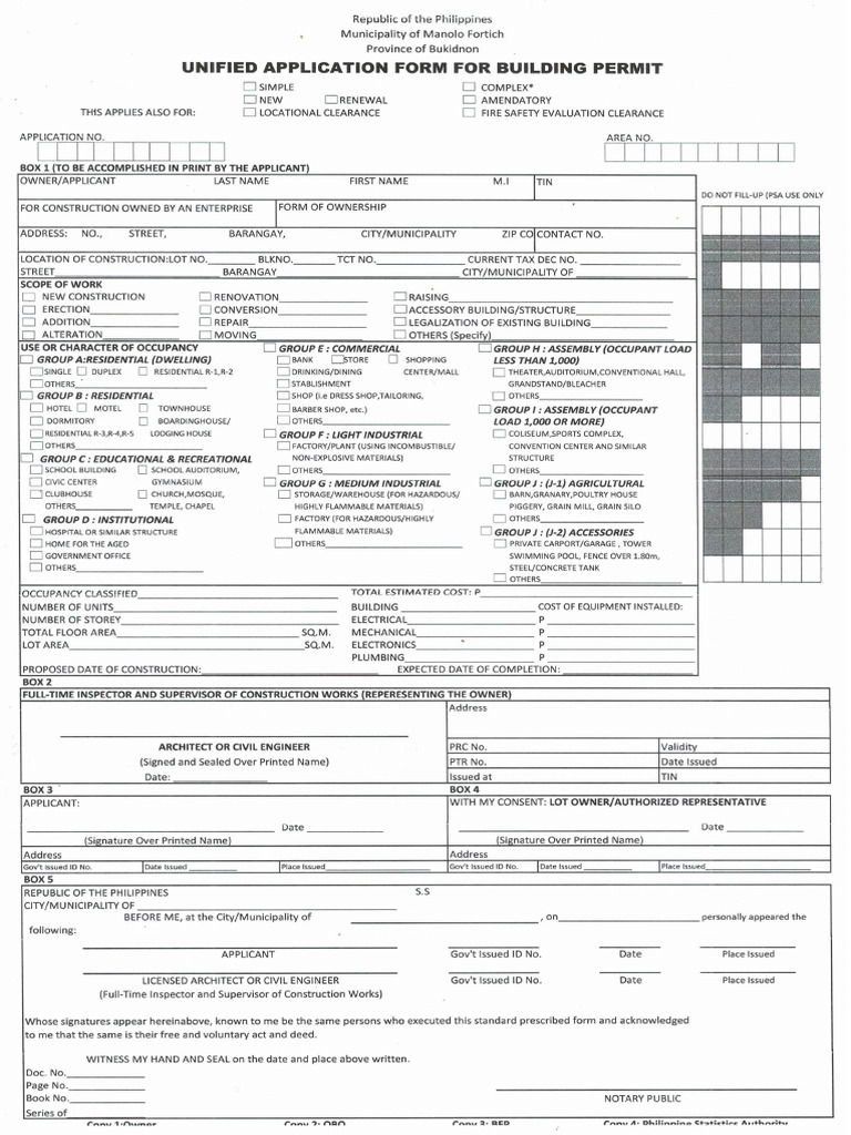 UNIFIED APPLICATION FORM | PDF
