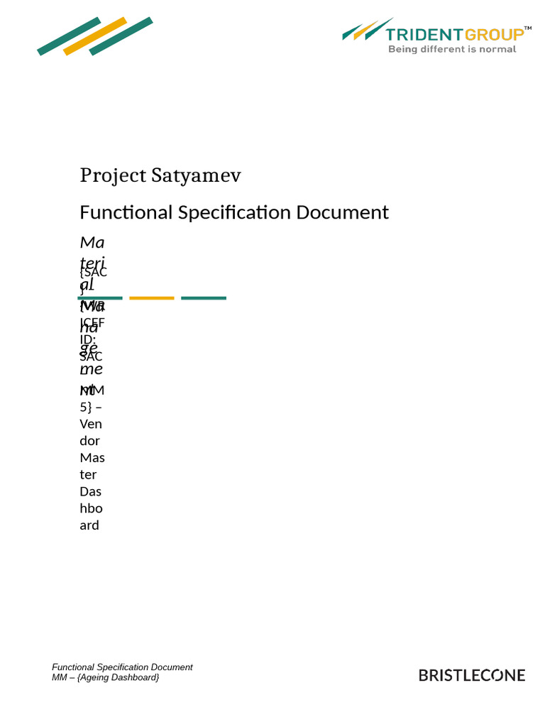 Fs Vendor Master Wricef Id Sac Mm5 v1.0 | PDF