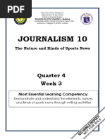 Copyreading and Campus Journalism Worksheet PDF | PDF | Paragraph | Verb