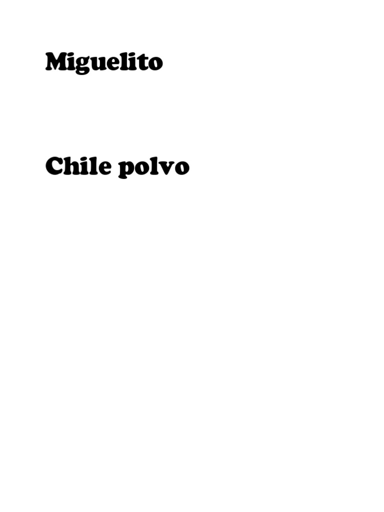 Miguelito | PDF