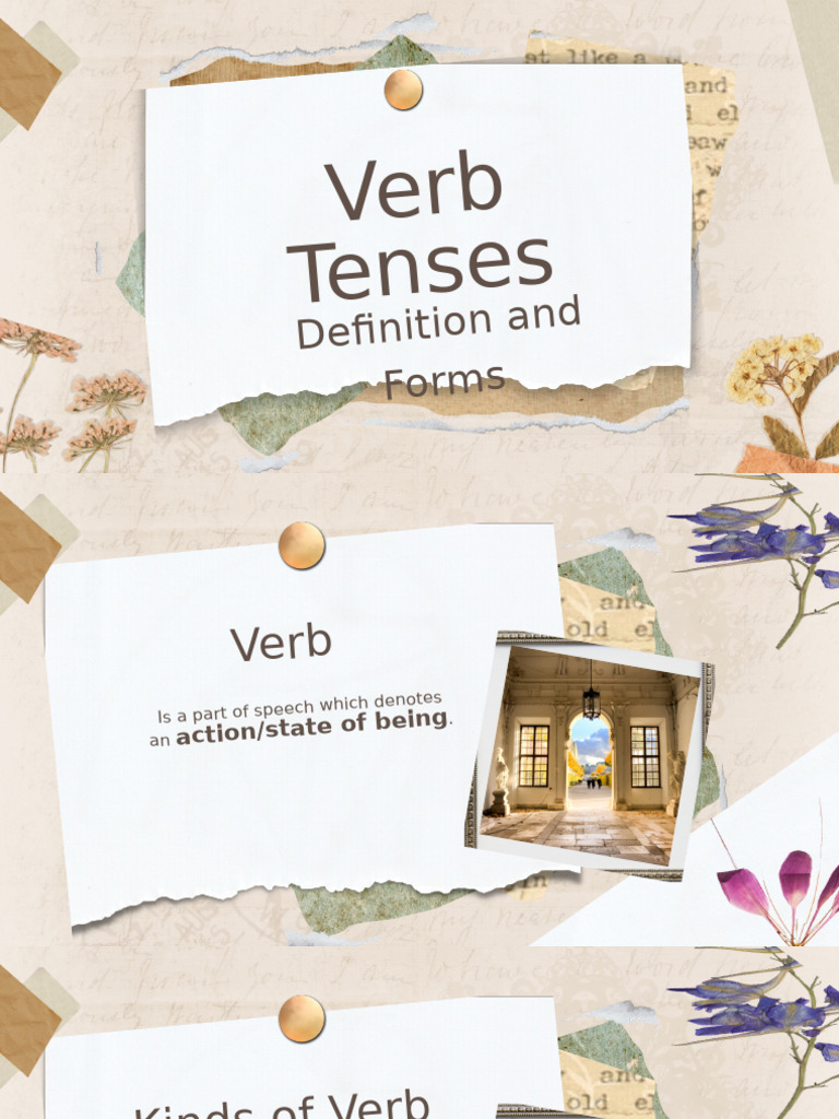 VERB AN.-VERB AND VERB TENSES-01 | PDF