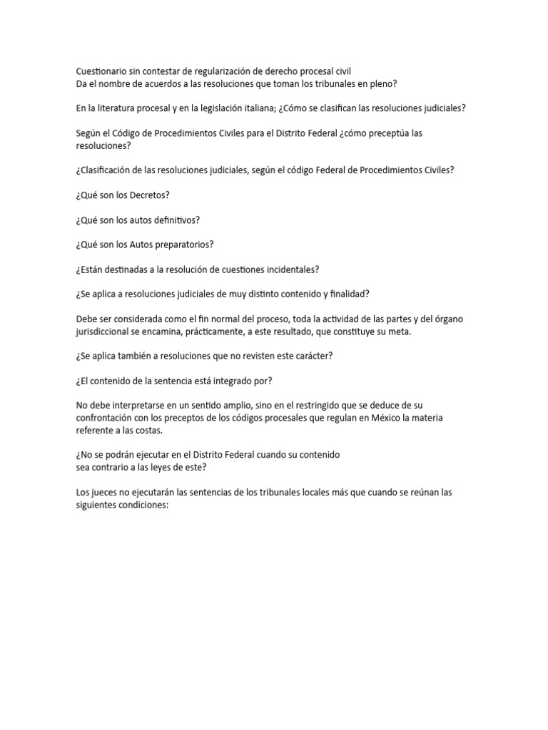 Cuest Regularizacion | PDF