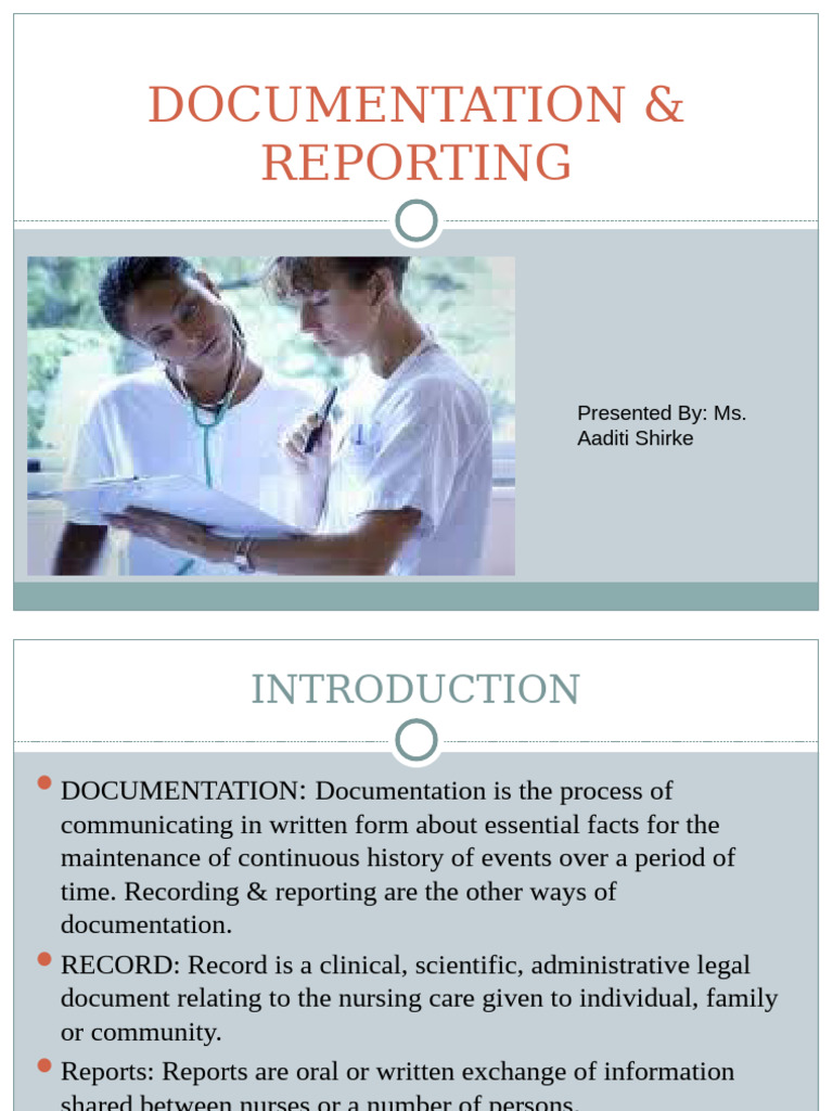 Documentation and Reporting | PDF