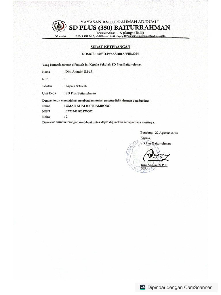 Batal Mutasi Omar | PDF