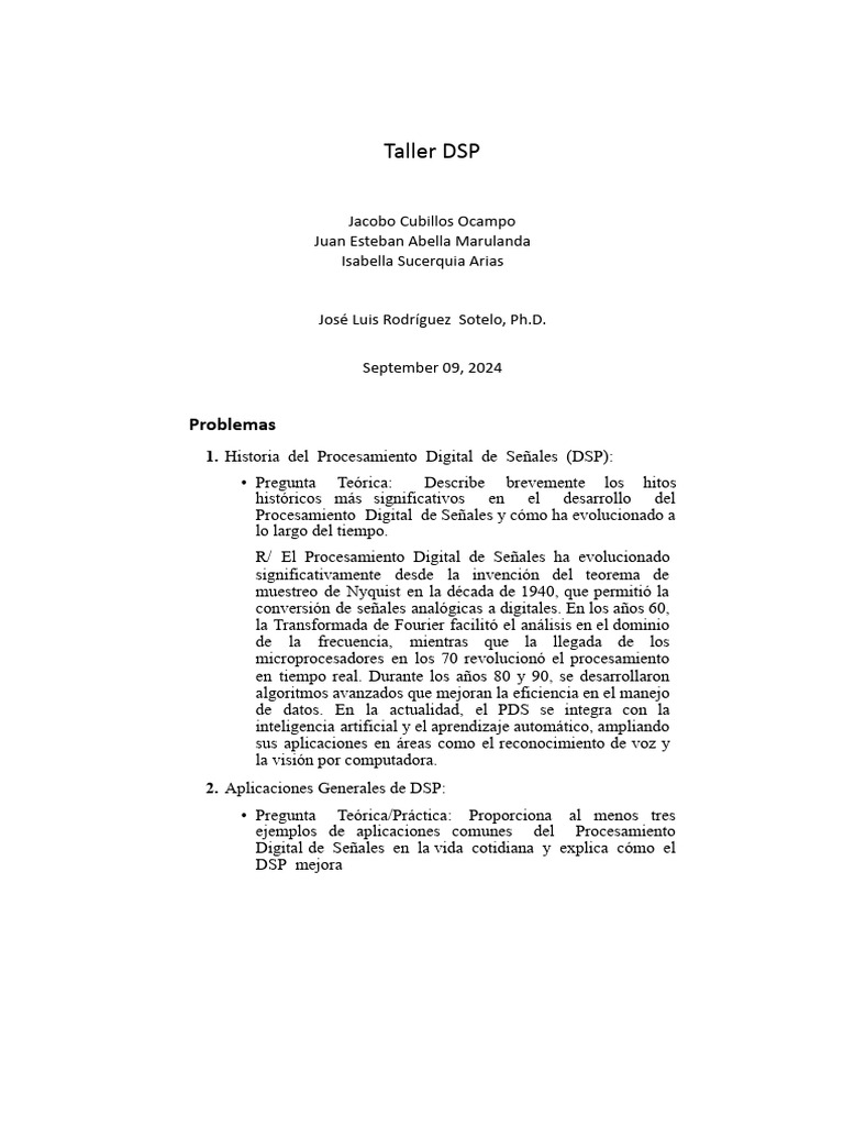 DSP Taller No 1 2024 Jacobo Cubillos Ocampo Juan Esteban Abella Marulanda Isabella Sucerquia ...