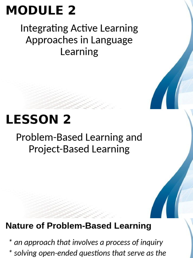 Integrating Active Learning Approaches in Language Learning | PDF