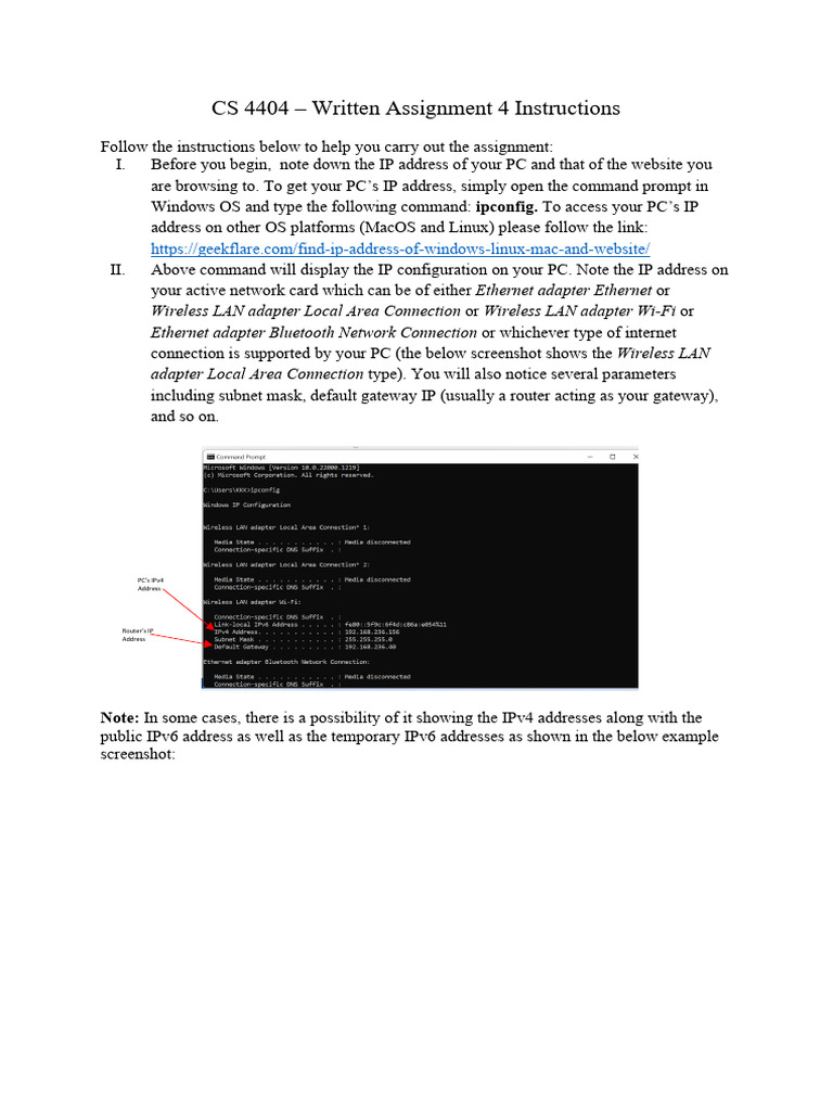 CS4404 Unit4 WA Instructions | PDF