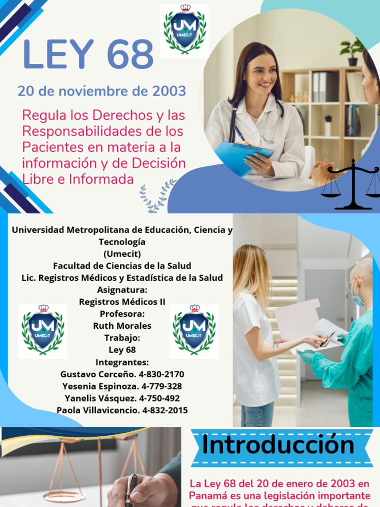 Ley 68 (Expediente Clinico) | PDF
