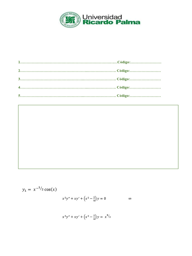 TAREA GRUPAL N°3 Mate III. Sec, Ec. Dif. de Orden Superior | PDF
