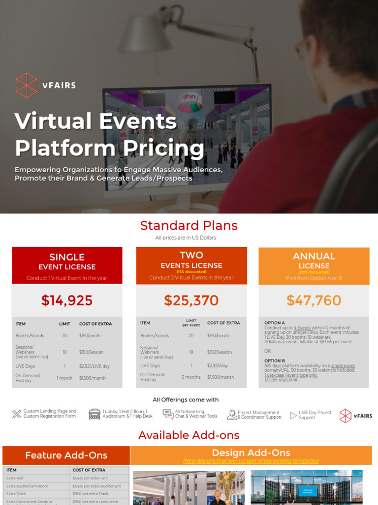 VFairs Pricing Sheet 2020-21 - VLIVE | PDF