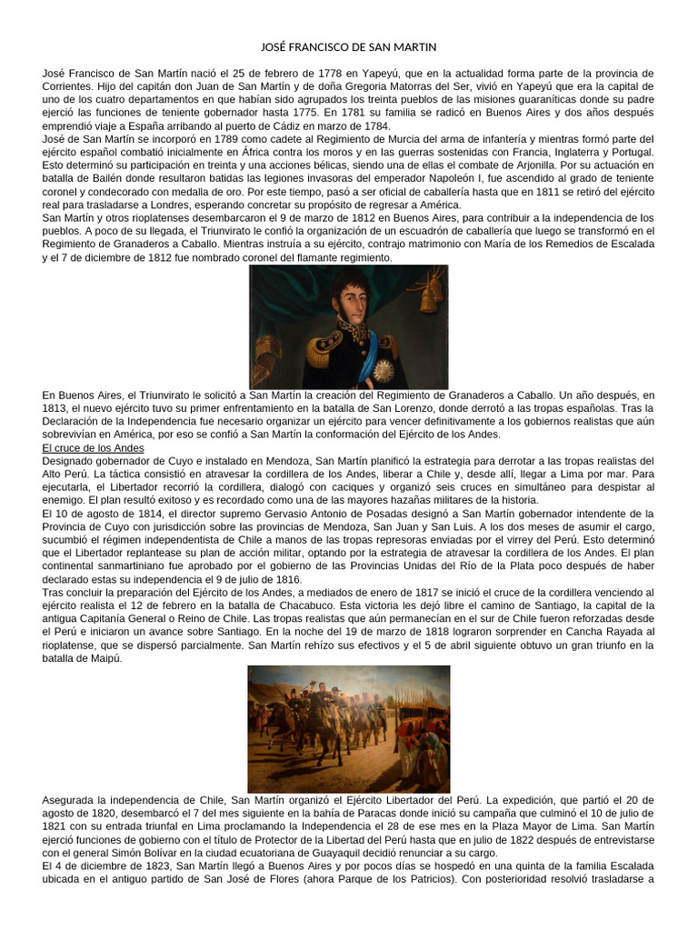 Silueta de San Martín para Imprimir | PDF