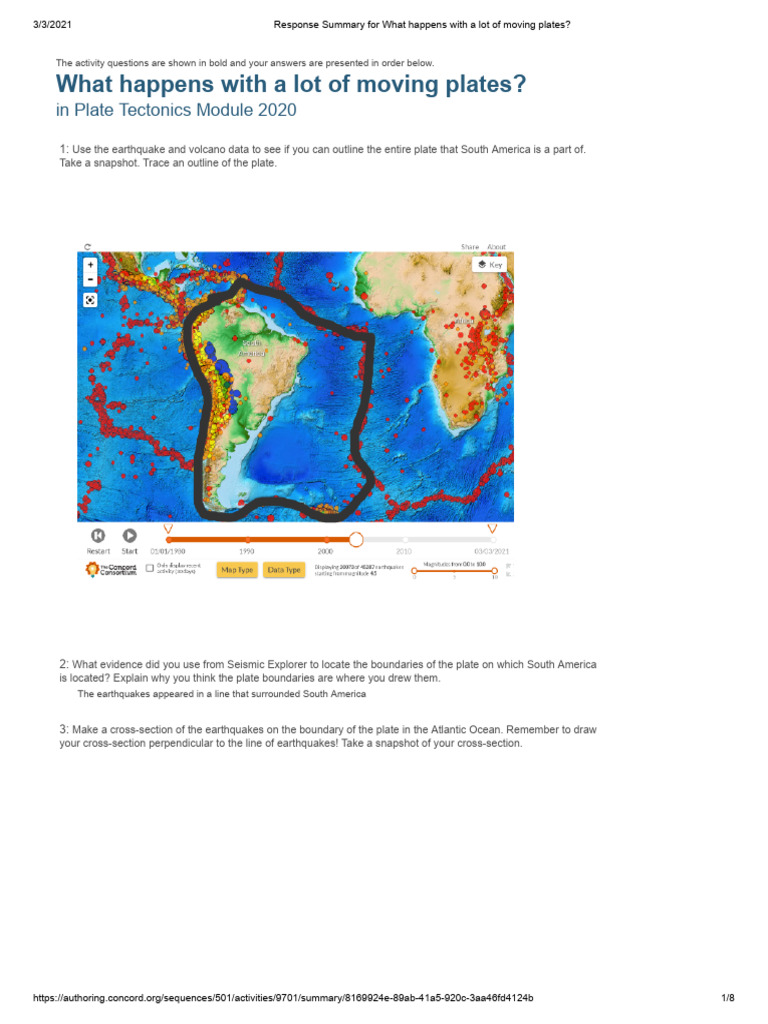 Response Summary For What Happens With A Lot of Moving Plates | PDF