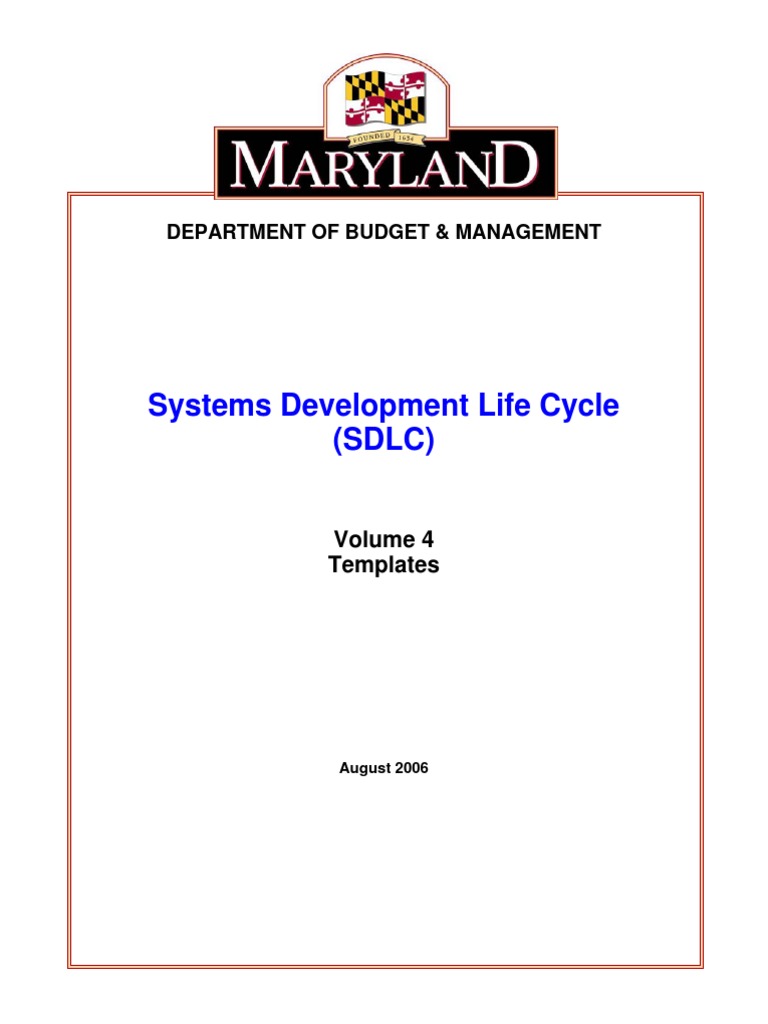 System Development Life Cycle (SDLC) Templates | Business Process ...