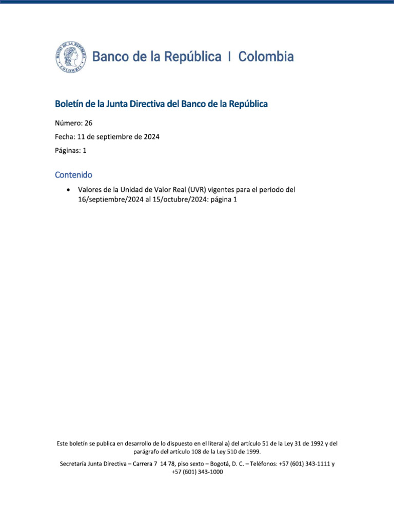 UVT COLOMBIA SEP 2024 | PDF