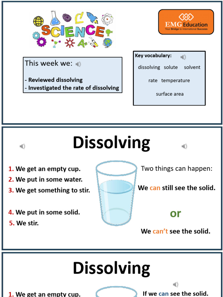 Solution, Solvent, Dissolve - Sally | PDF