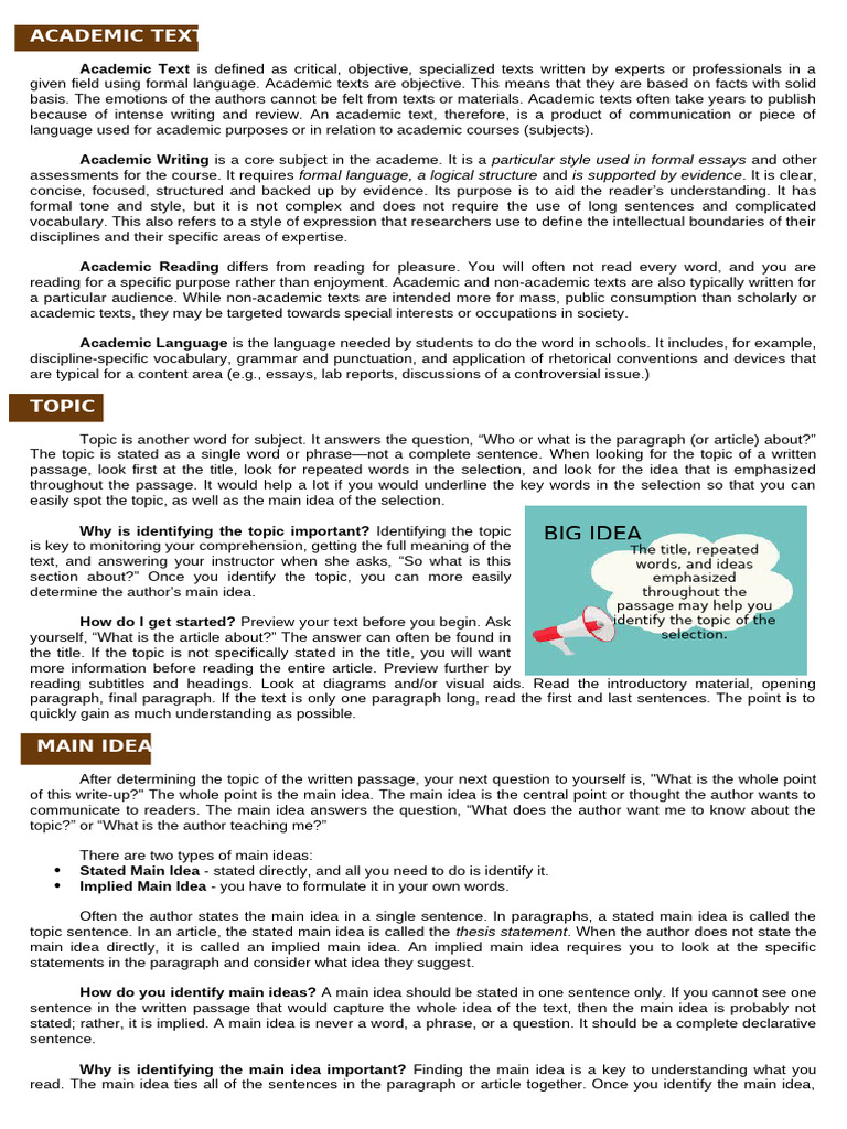 EAPP Q1 Prelim Handout | PDF