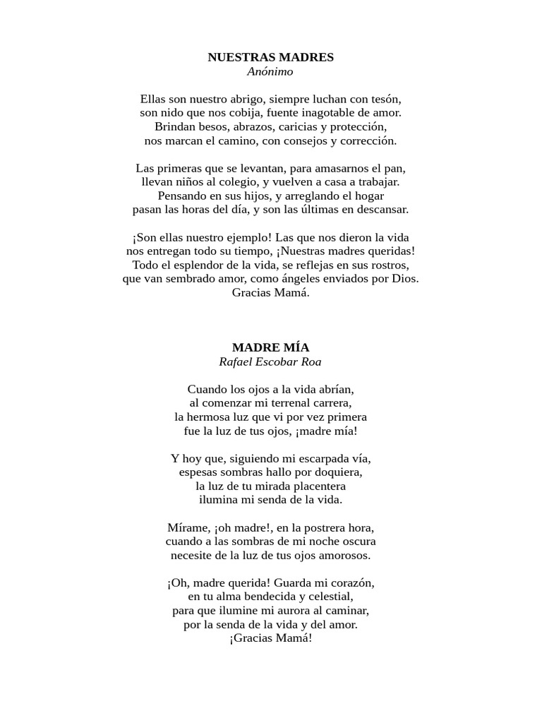 Poemas A Mama Pdf