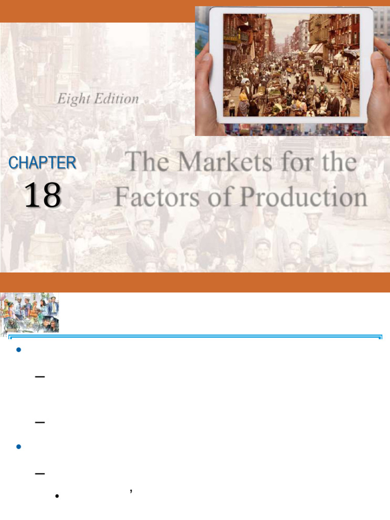 Chapter 18 The Markets For The Factors of Production | PDF