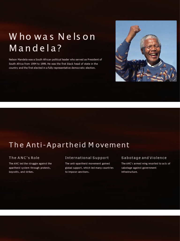 Who-was-Nelson-Mandela S | PDF | Nelson Mandela | Apartheid