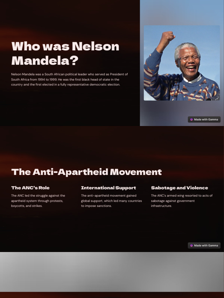 Who Was Nelson Mandela | PDF