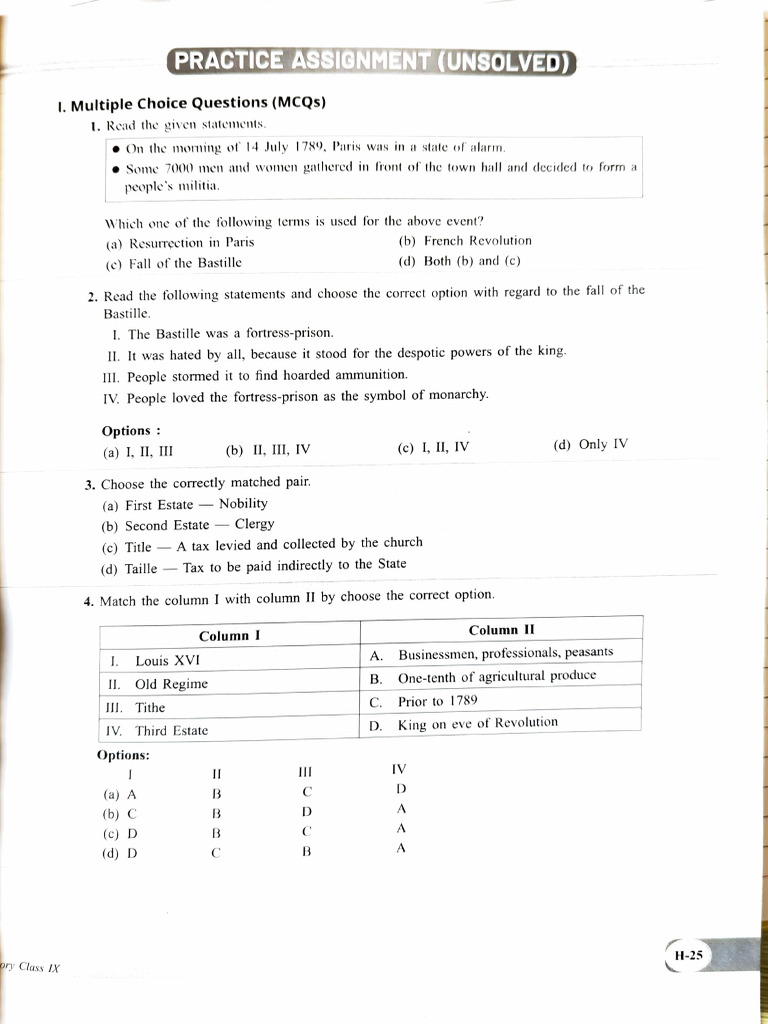 French Revolution Practice Test | PDF