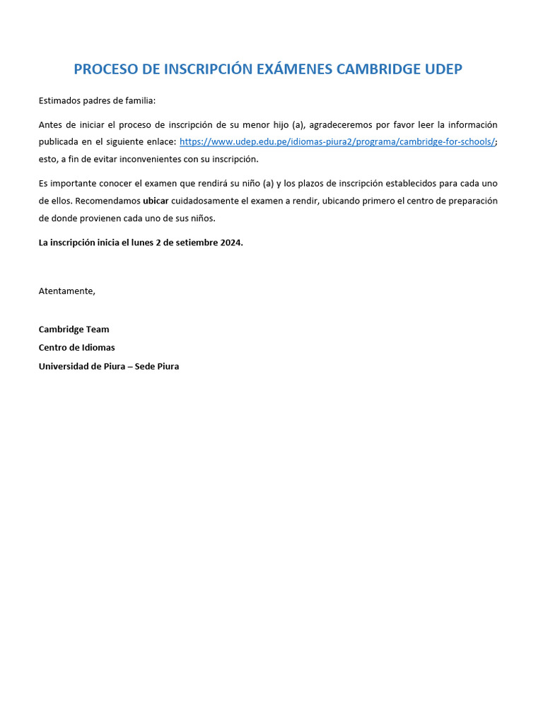 Proceso_de_inscripcion_Cambridge_For_Schools_2024 | PDF