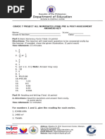 Rapid Mathematics Assessment G7 To G10 (1) PDF Triangle Area | PDF ...