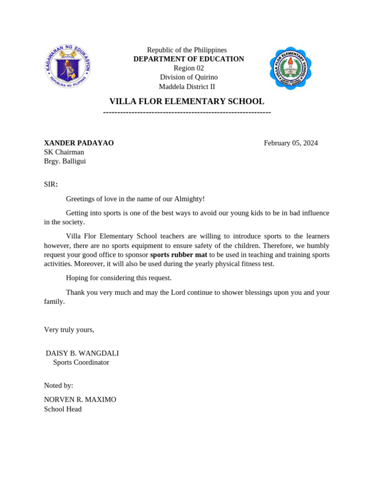 Rubber Mat Request | PDF