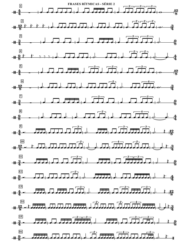 Frases Ritmicas - Serie 2 | PDF
