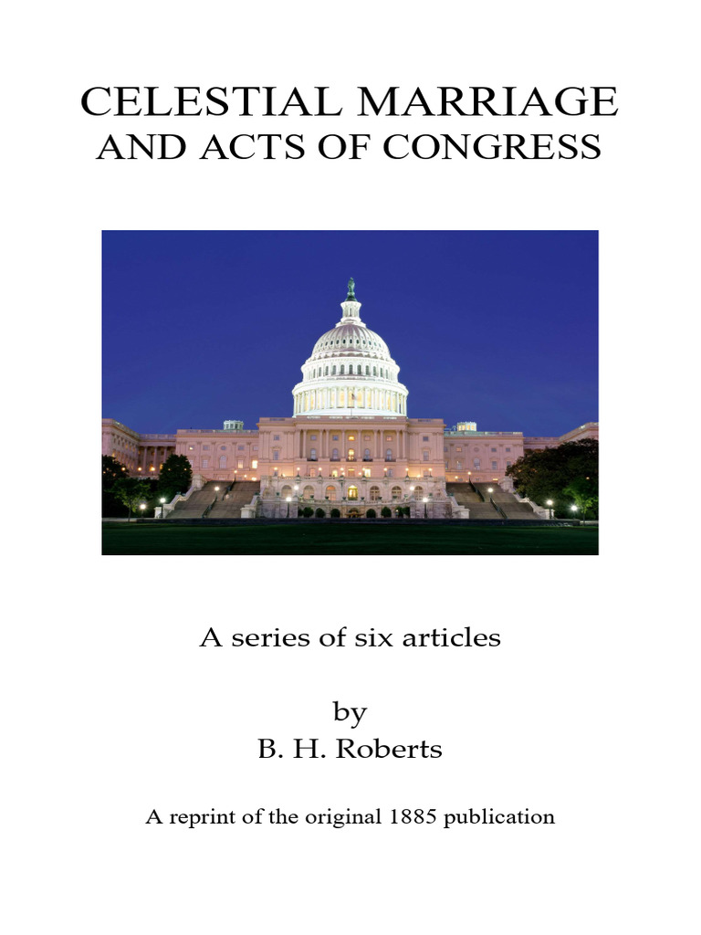 Celestial Marriage by BH Roberts | PDF | David | Polygamy