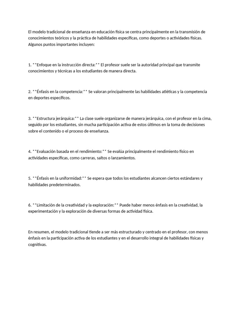 Modelo Tradicional | PDF