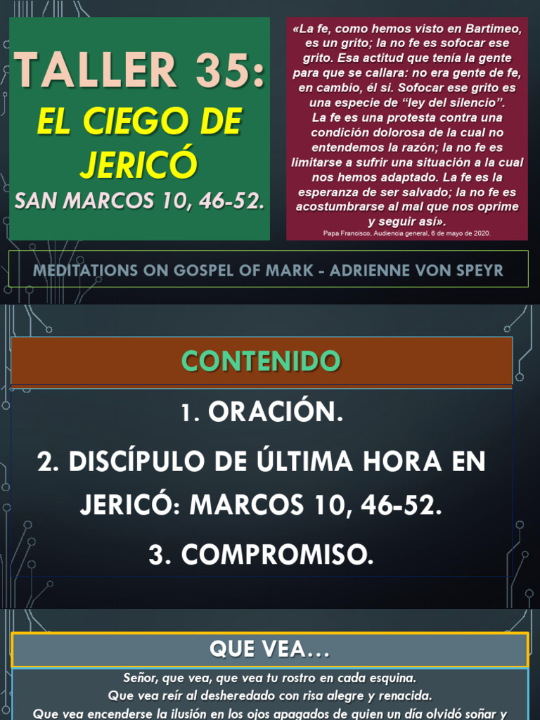 35 San Marcos 10 46 52 Ciego de Jerico | PDF | Jesús | Gracia divina